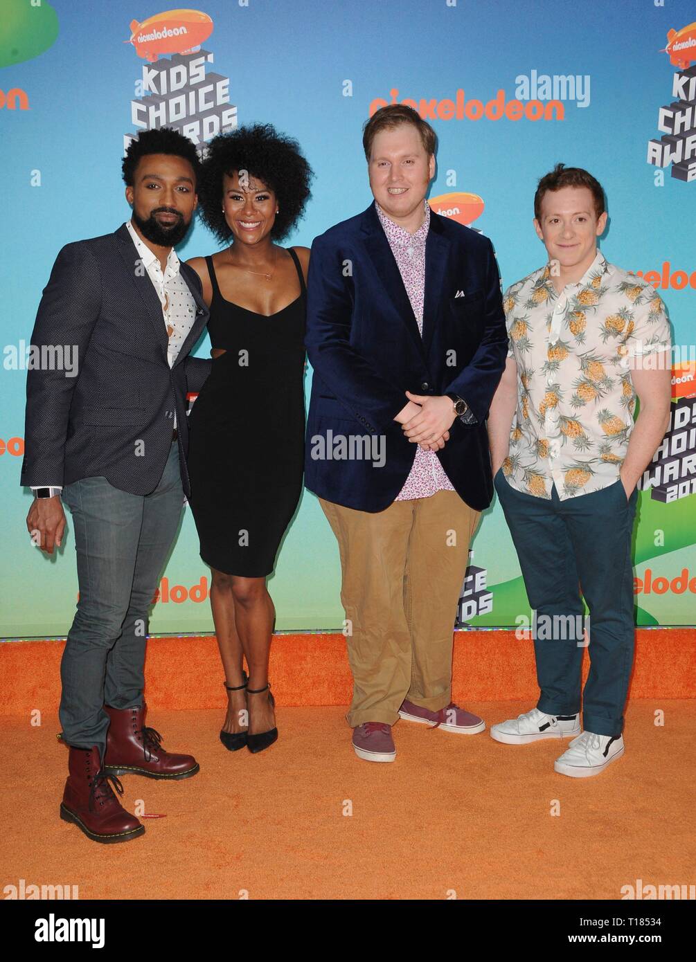 Los Angeles, CA, USA. 23rd Mar, 2019. SquarePants the Musical cast at ...