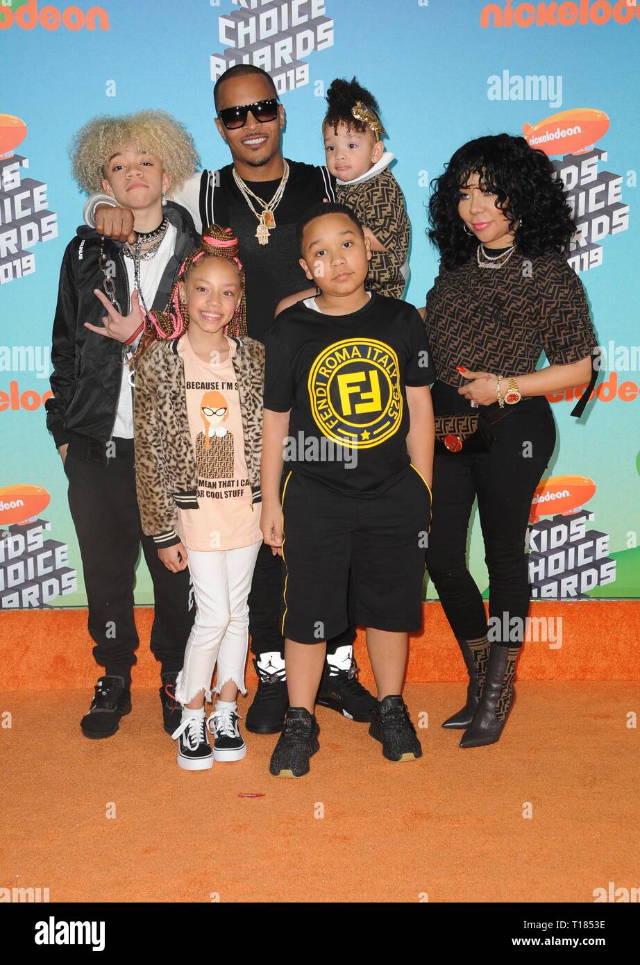 Los Angeles, CA, USA. 23rd Mar, 2019. T.I, family at arrivals for ...