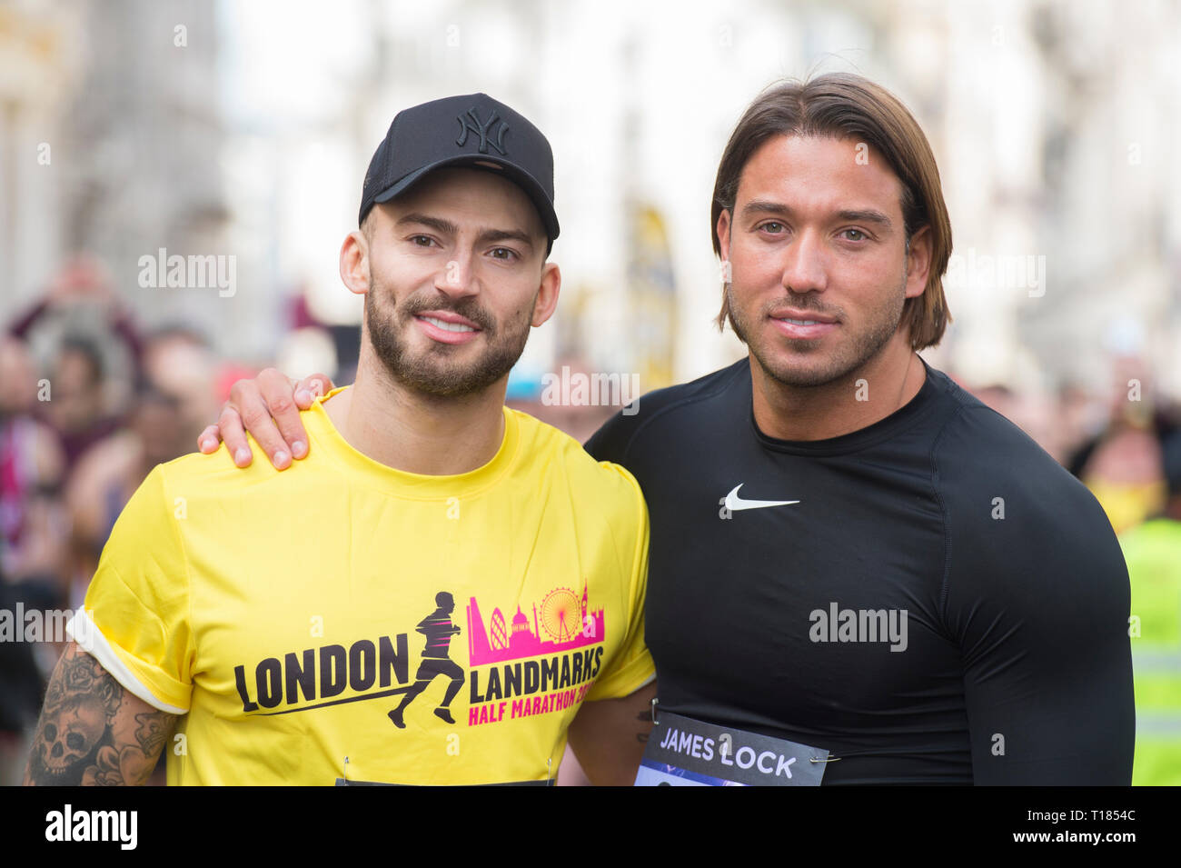 London, UK. 24th March, 2019. The second London Landmarks Half Marathon ...