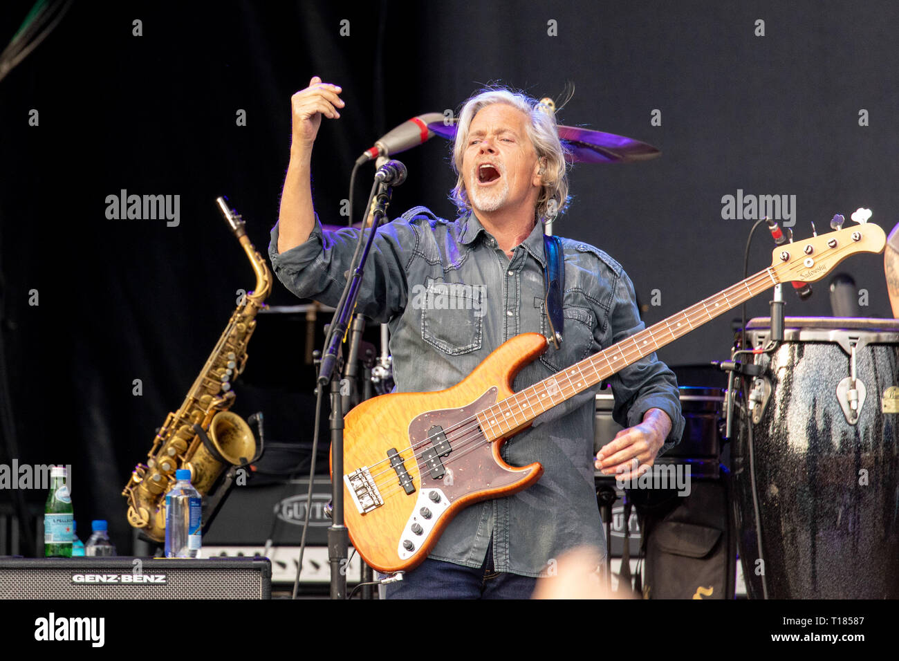 Madison, Wisconsin, USA. 16th June, 2018. JOHN COWAN of The Doobie ...