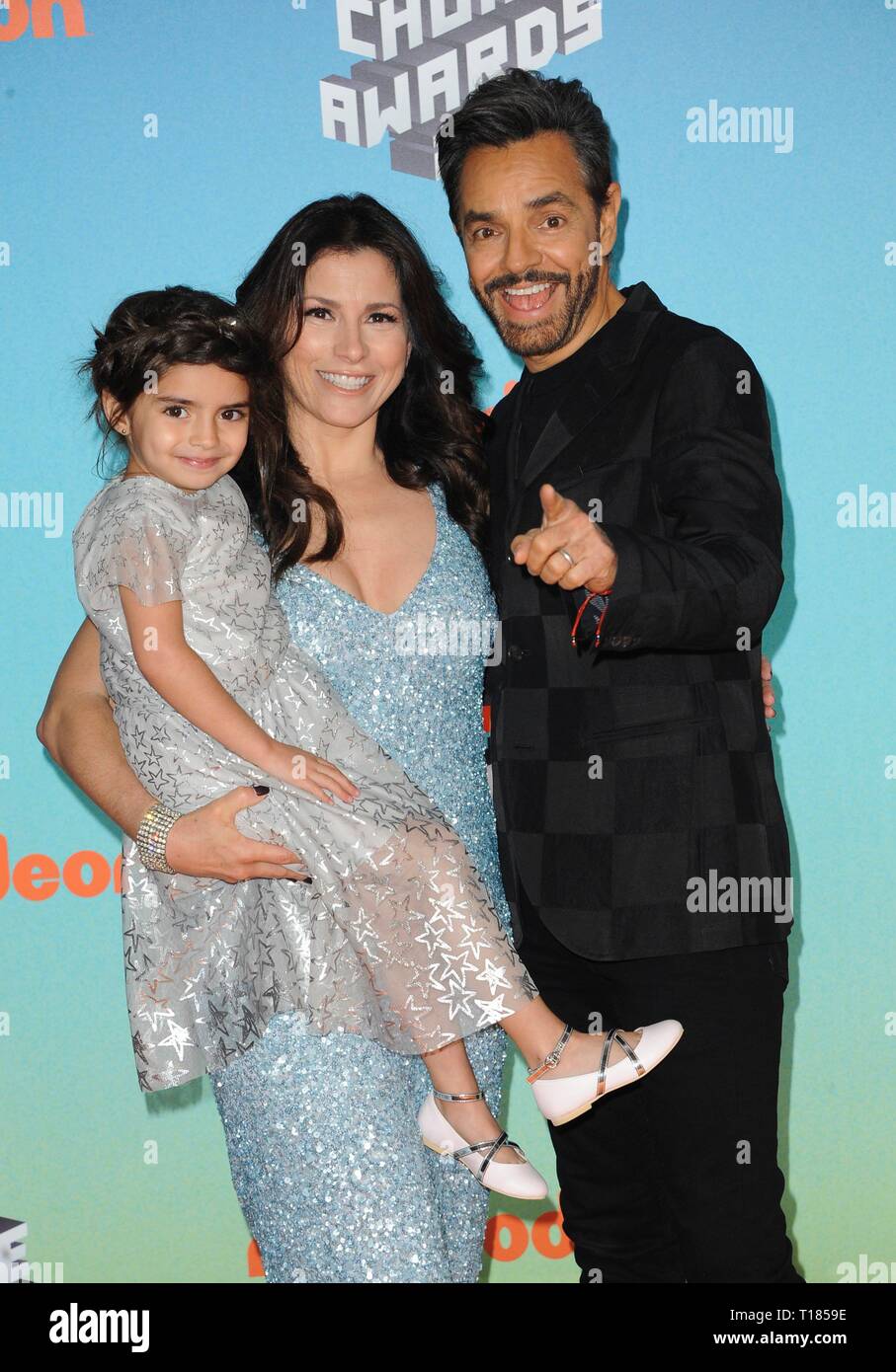 Los Angeles, CA, USA. 23rd Mar, 2019. Eugenio Derbez, Alessandra ...