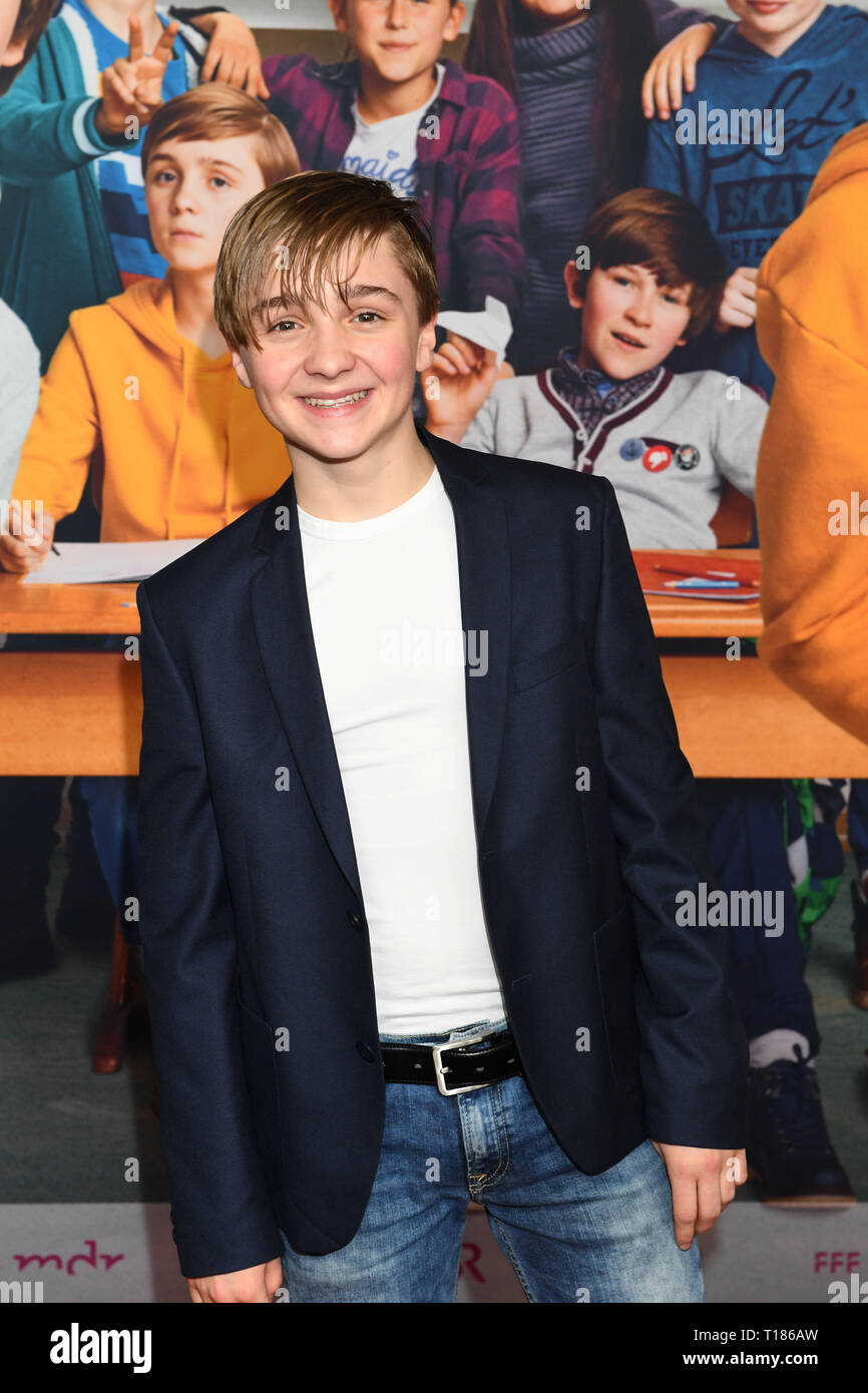 Munich, Germany. 24th Mar 2019. The actor Luis Vorbach at the premiere ...