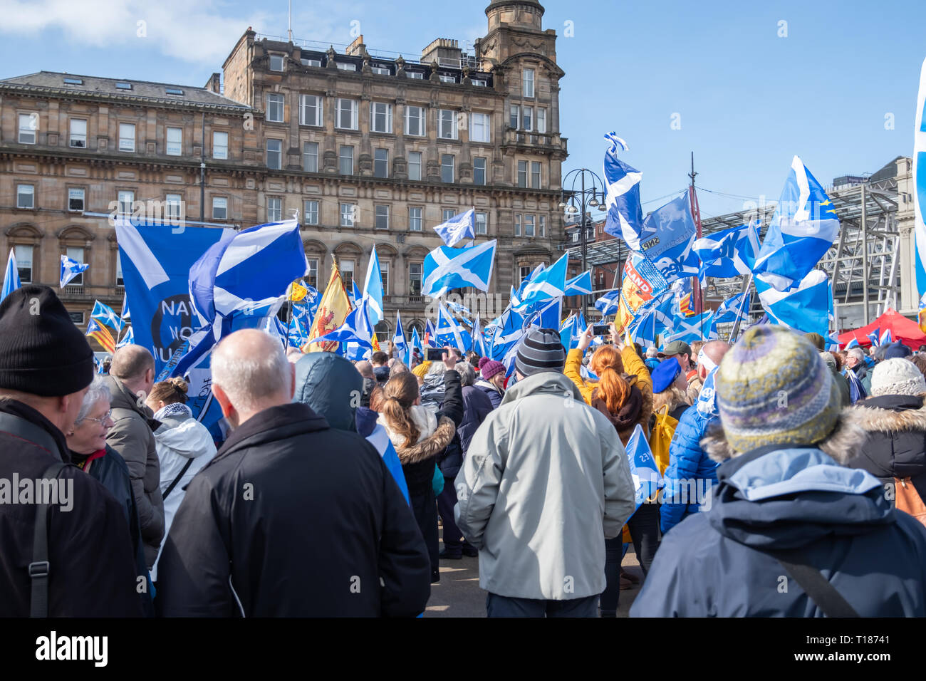 Glasgow, Scotland, UK. 24th March, 2019. Campaigners in support of ...