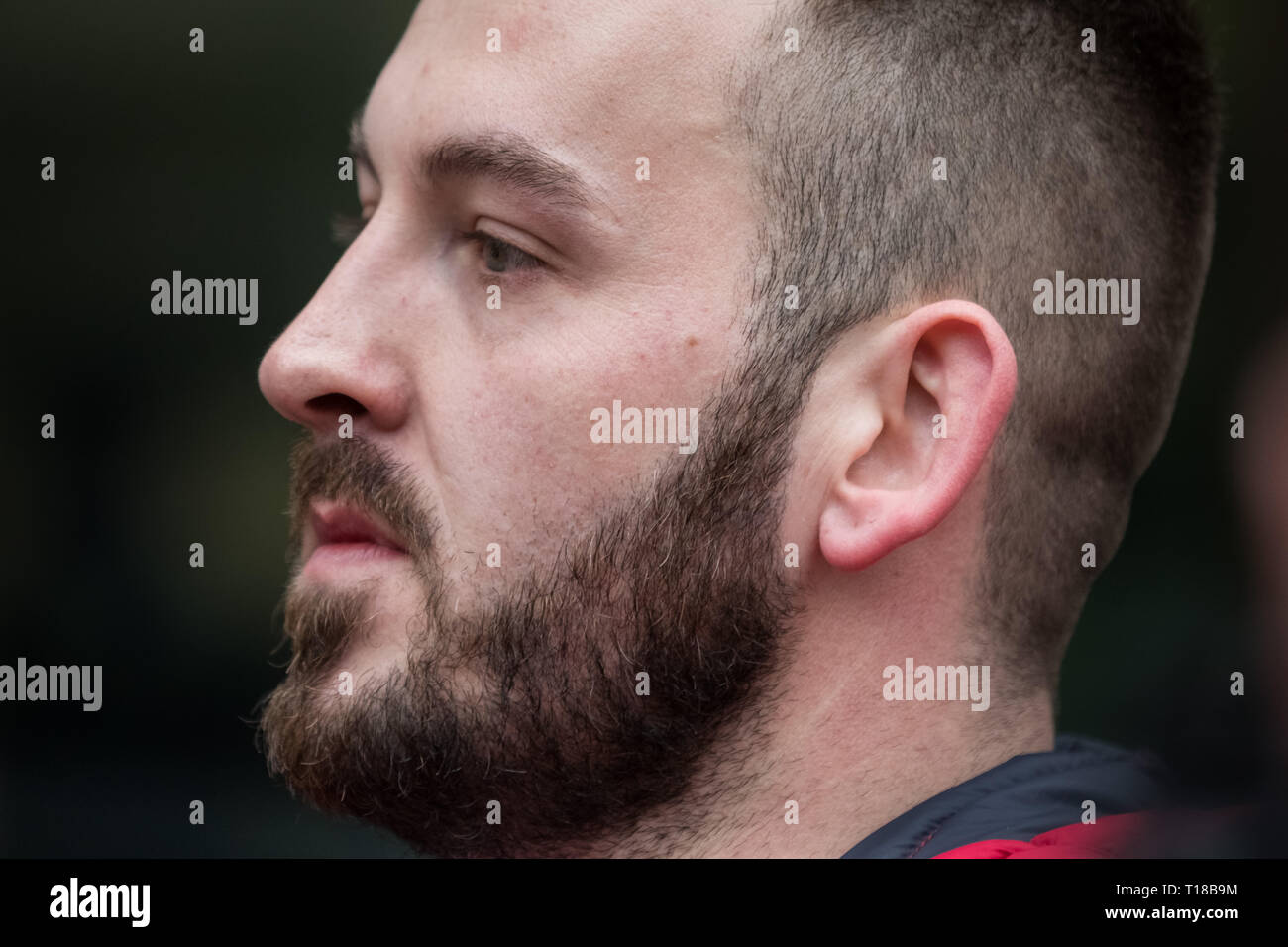 James goddard arrives at westminster magistrates court hi-res stock ...