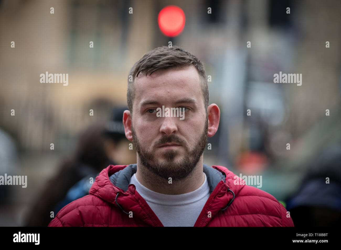 James goddard arrives at westminster magistrates court hi-res stock ...