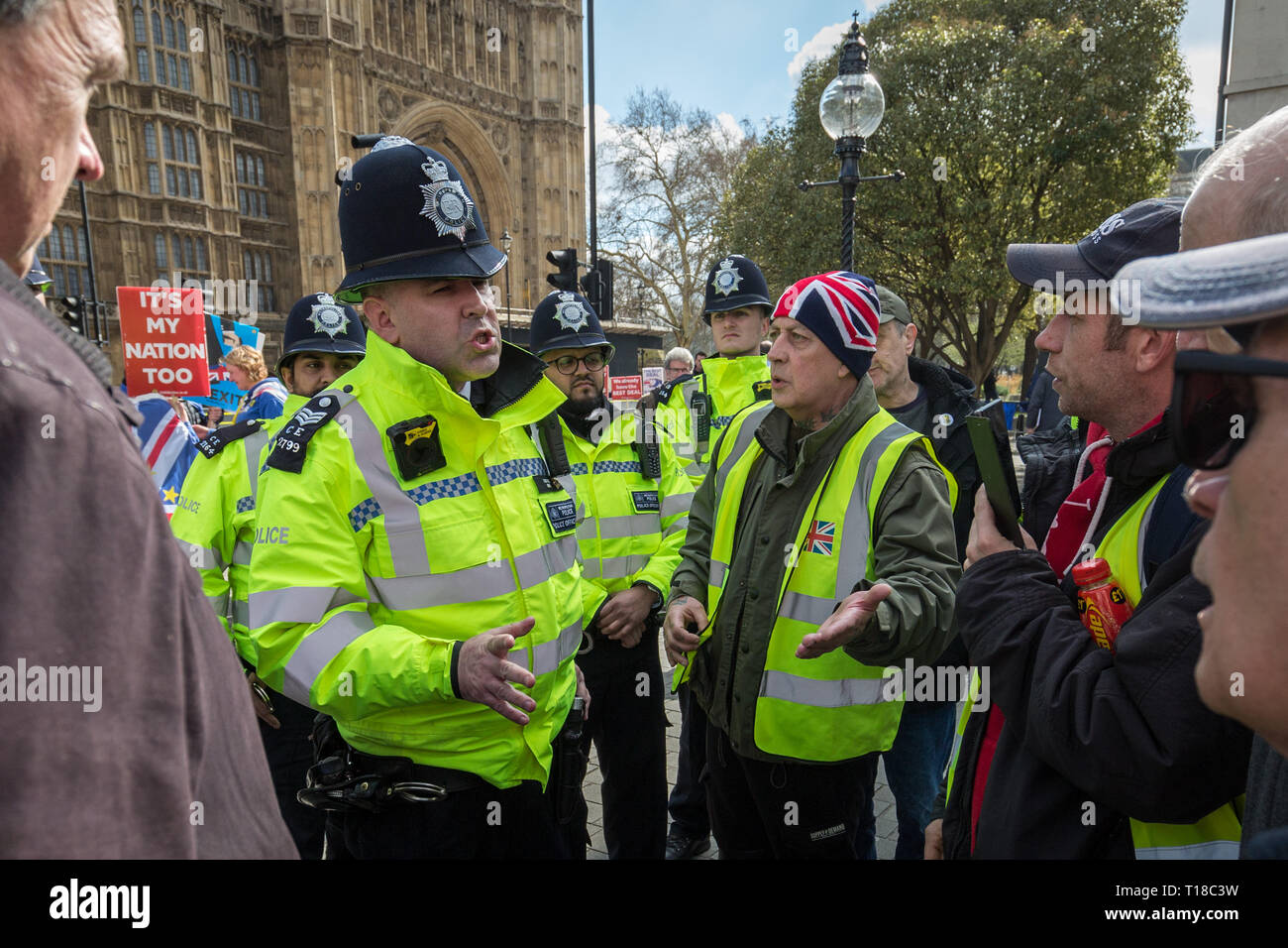 Police officer uk yellow vest hi-res stock photography and images - Alamy