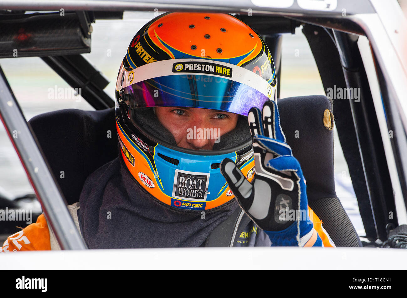 Austin, Texas, USA. 24th Mar, 2019. Matt Brabham #83 takes first place ...