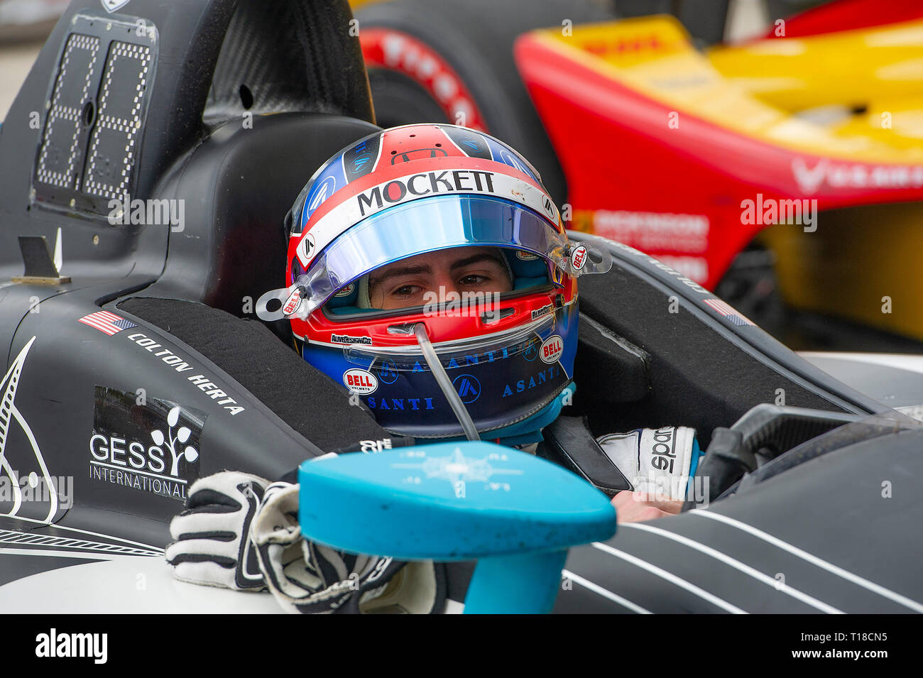 Austin, Texas, USA. 24th Mar, 2019. Colton Herta #88 Honda with Team ...