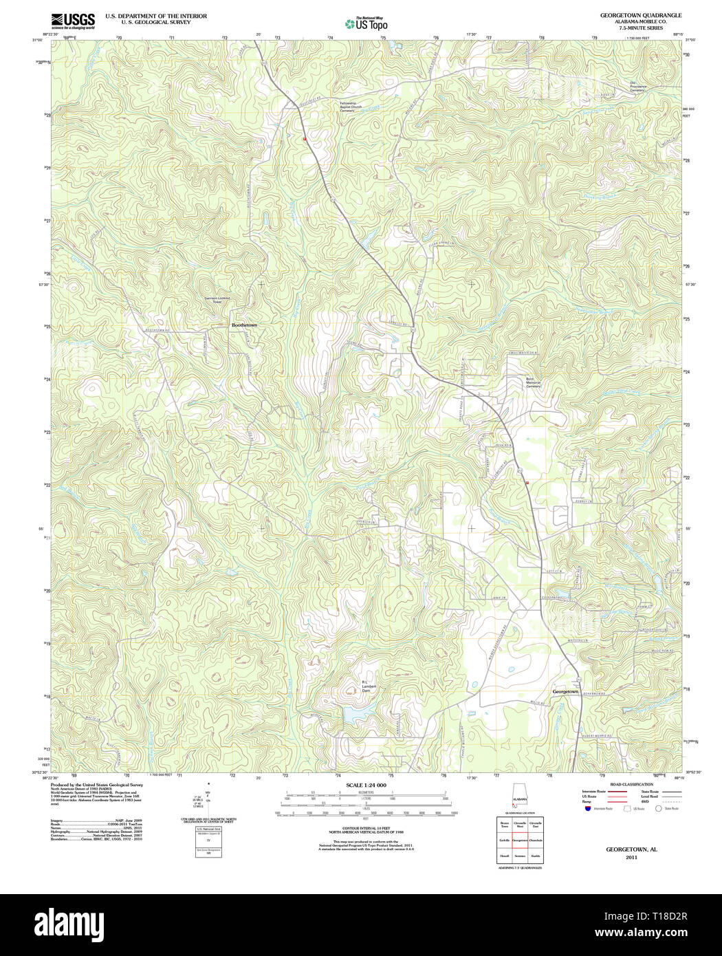 Historical georgetown map hi-res stock photography and images - Alamy