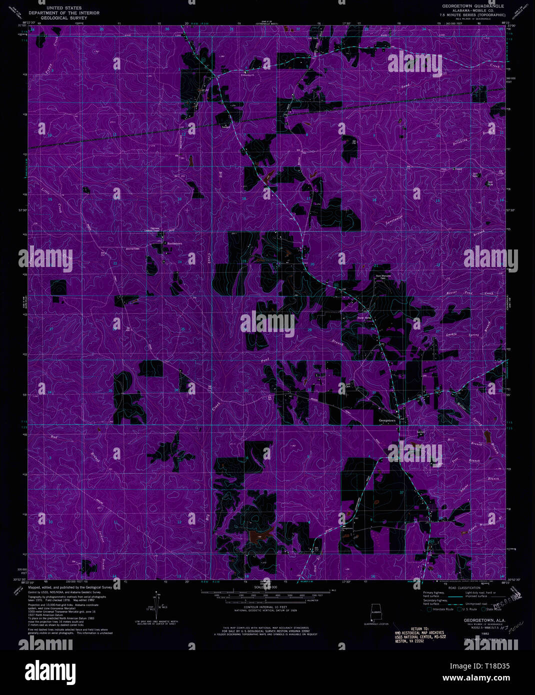 Historical georgetown map hi-res stock photography and images - Alamy