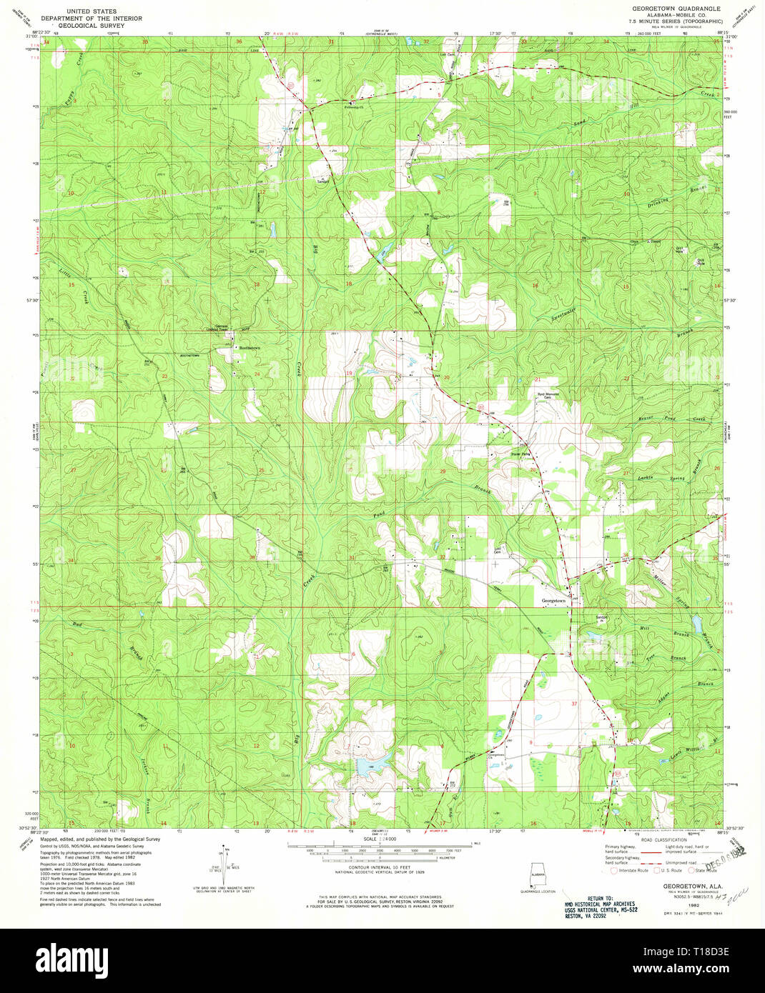 Historical georgetown map hi-res stock photography and images - Alamy