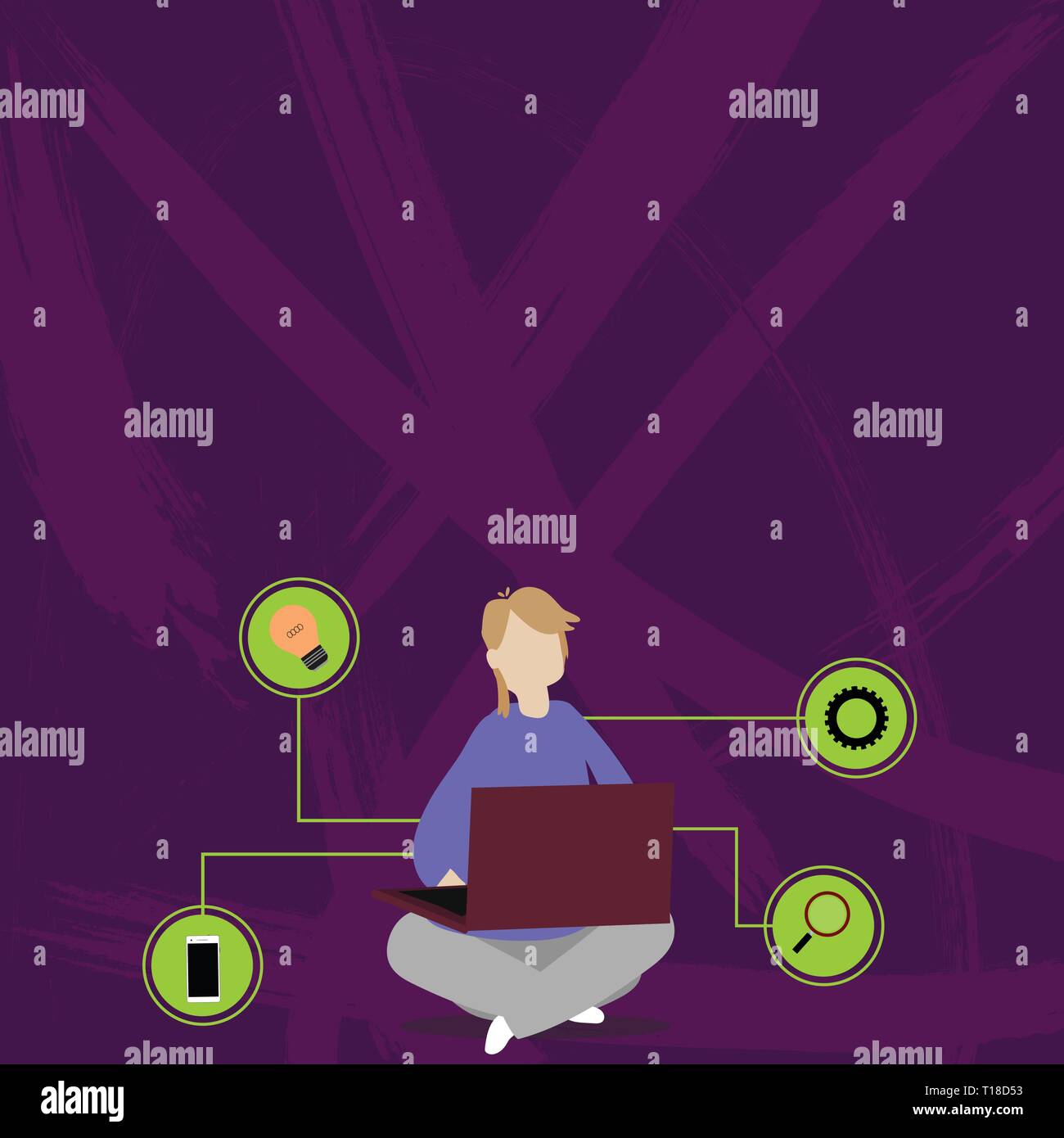 Woman legs crossed floor Stock Vector Images - Alamy