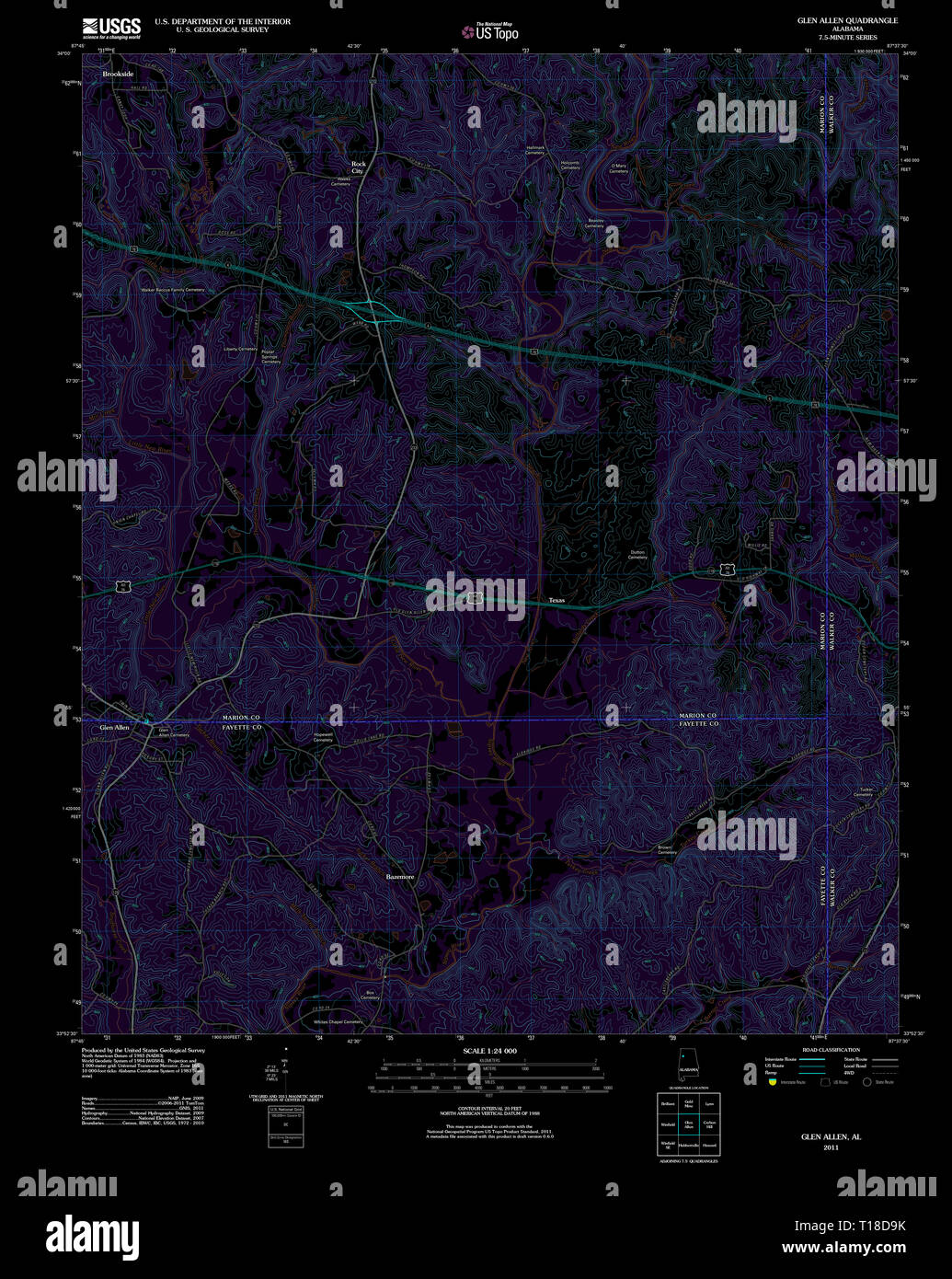 Map of glen allen hi-res stock photography and images - Alamy