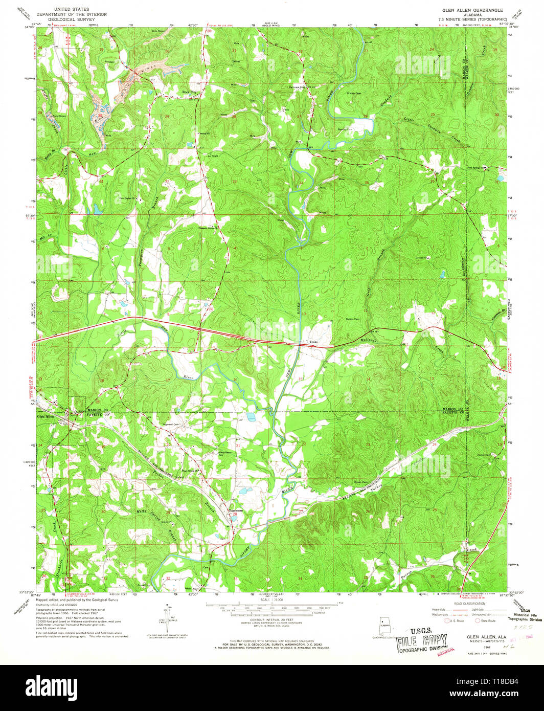 Map of allen Cut Out Stock Images & Pictures - Alamy