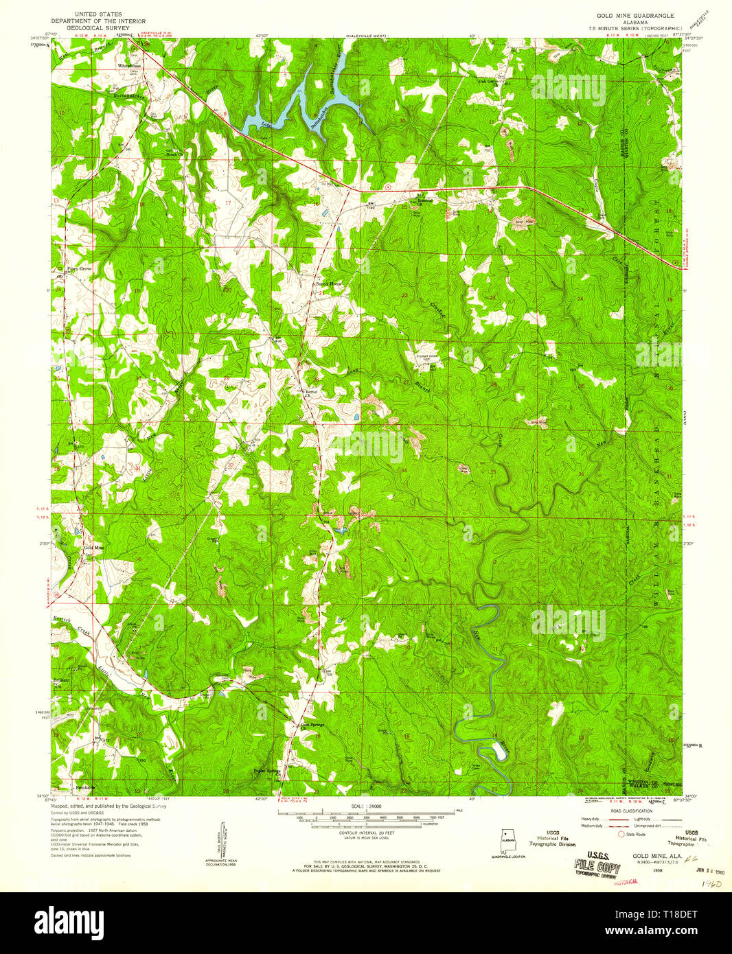 Alabama gold map hi-res stock photography and images - Alamy