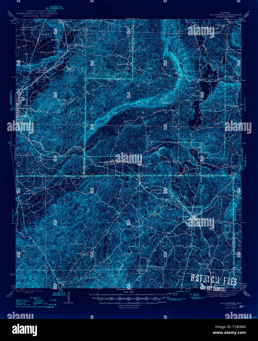 Goodwater alabama map hi-res stock photography and images - Alamy