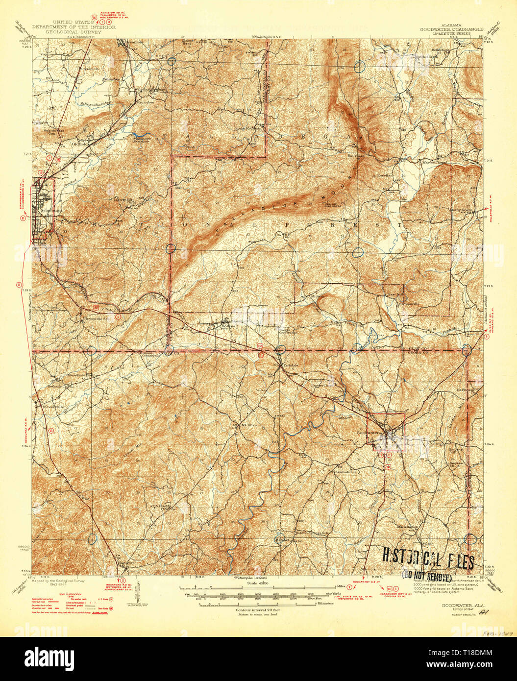 Goodwater alabama map hi-res stock photography and images - Alamy