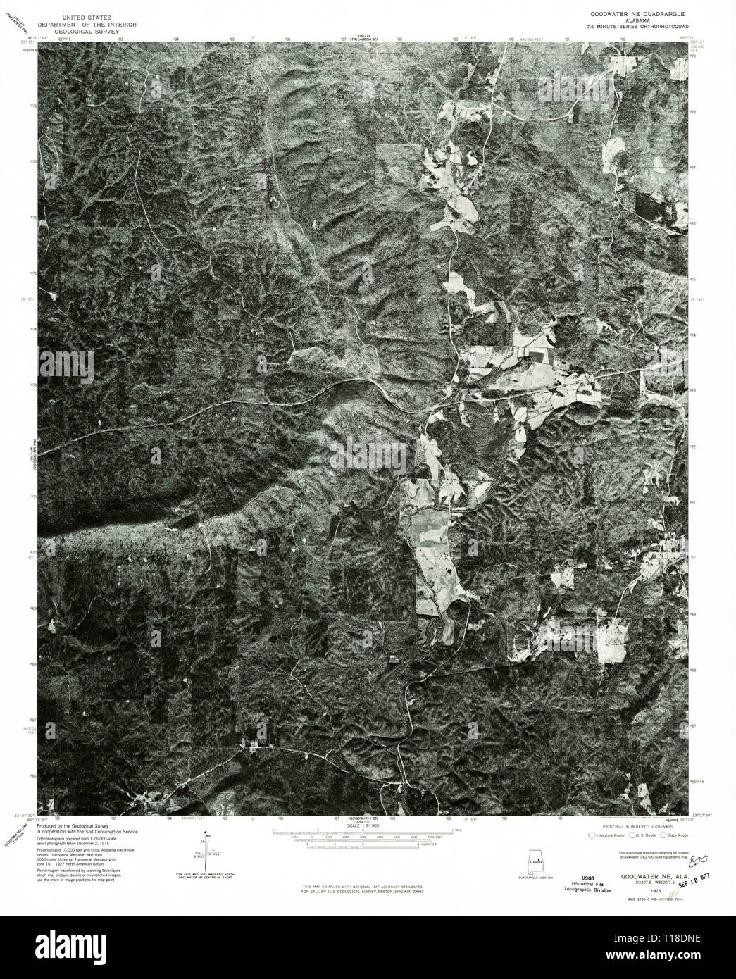 Goodwater map hi-res stock photography and images - Alamy