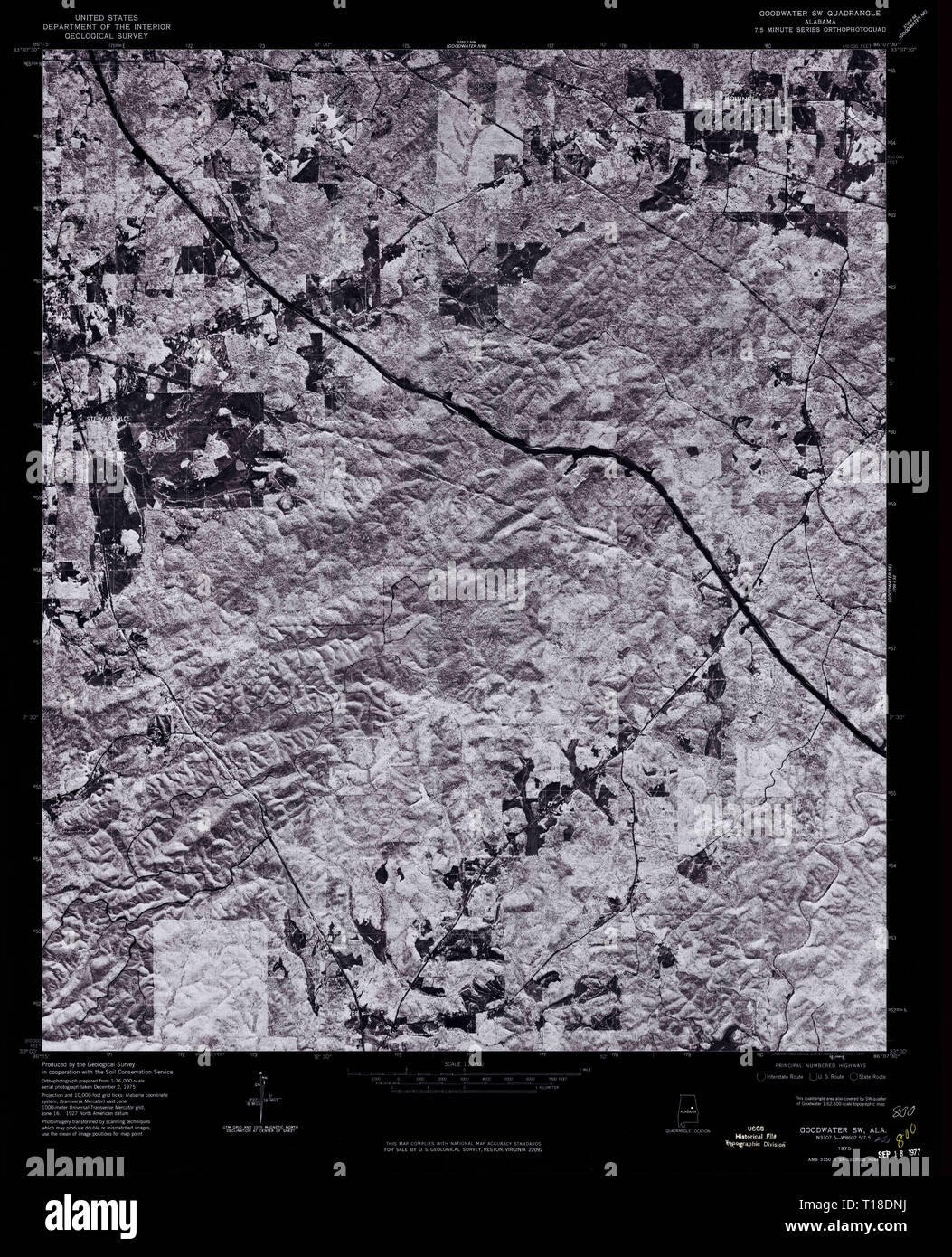 Goodwater map hi-res stock photography and images - Alamy