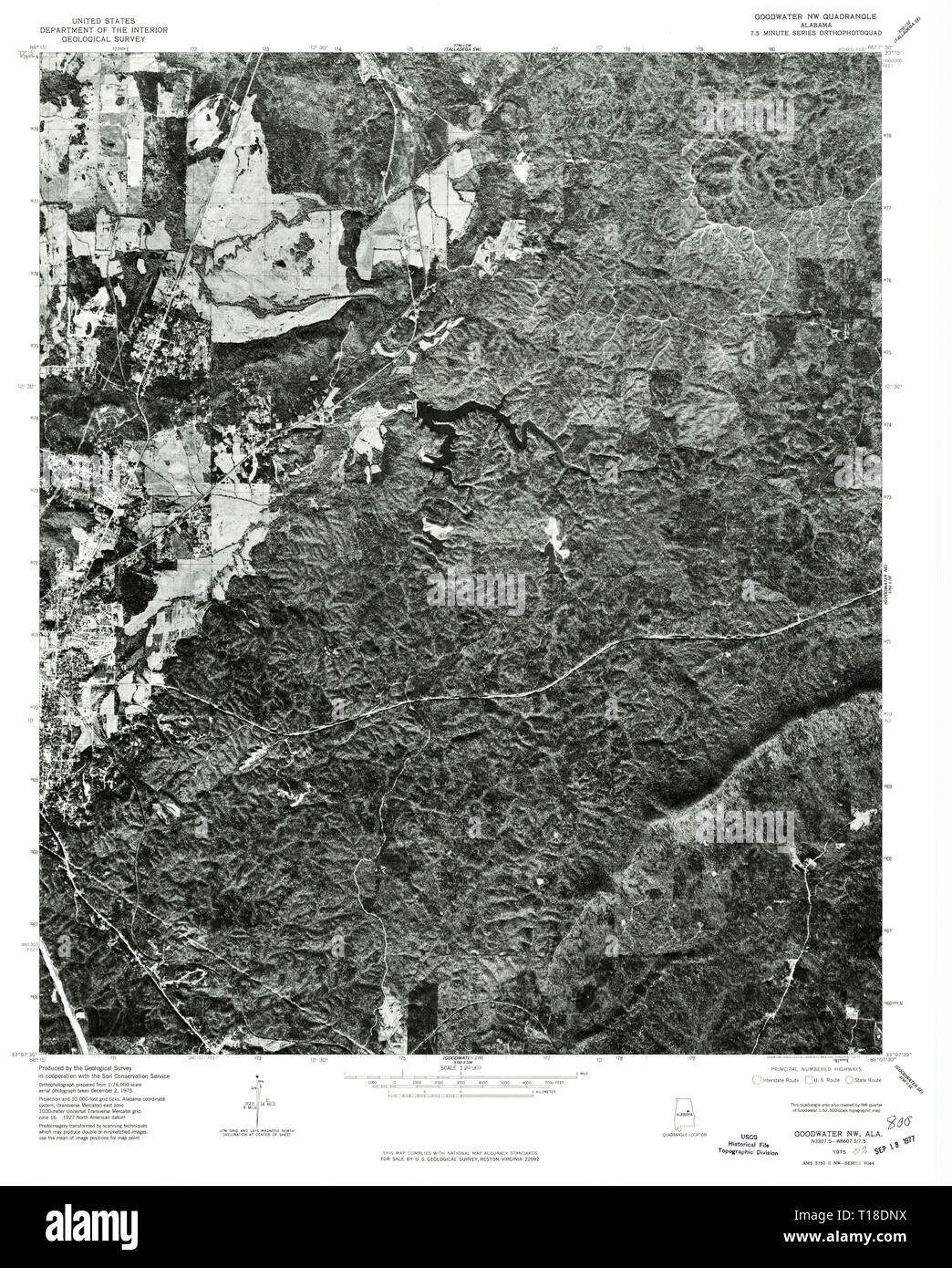 Goodwater map hi-res stock photography and images - Alamy