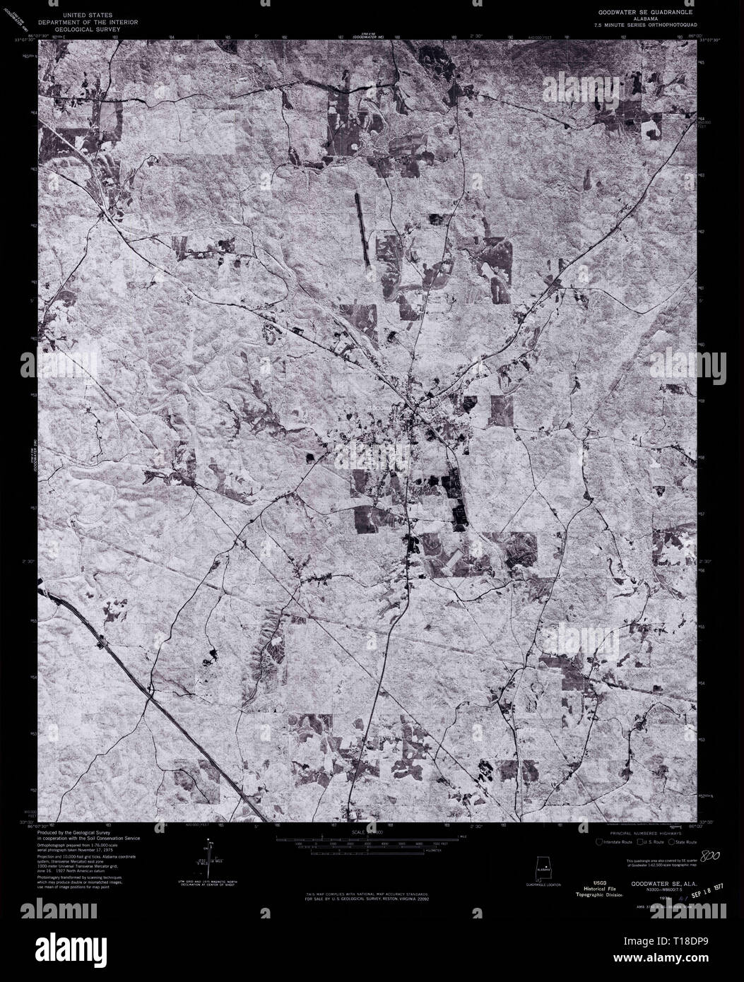 Goodwater map hi-res stock photography and images - Alamy