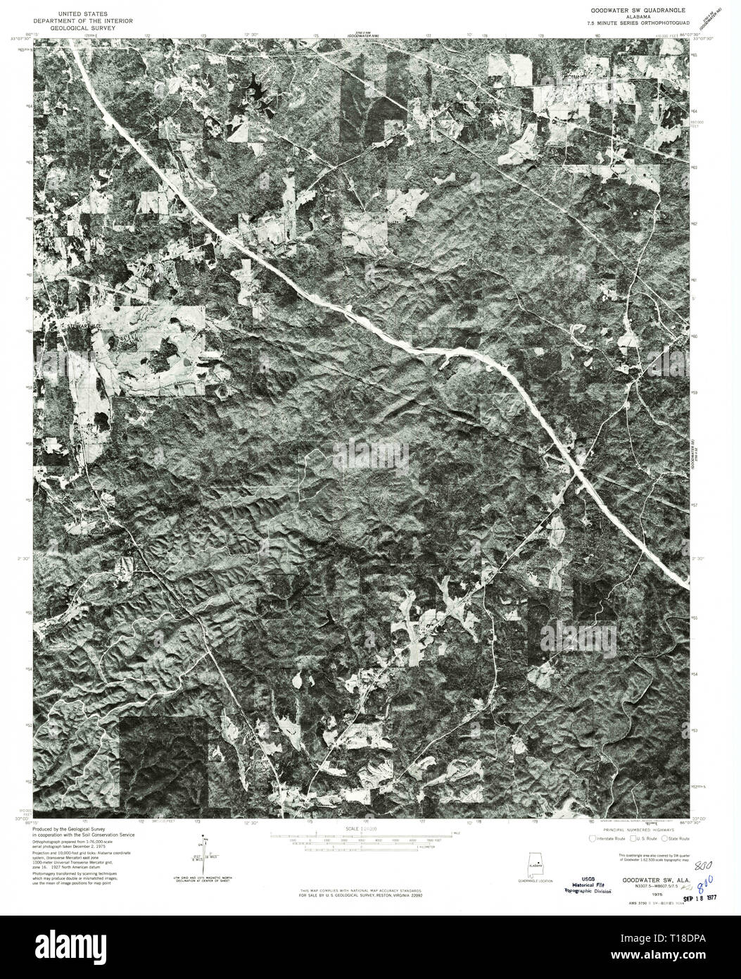 Goodwater map hi-res stock photography and images - Alamy