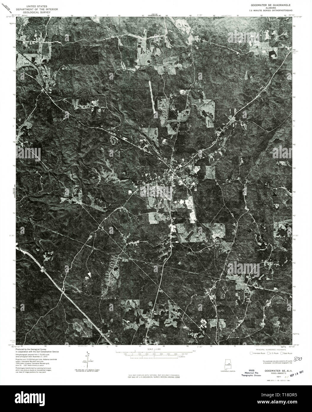 Goodwater map hi-res stock photography and images - Alamy