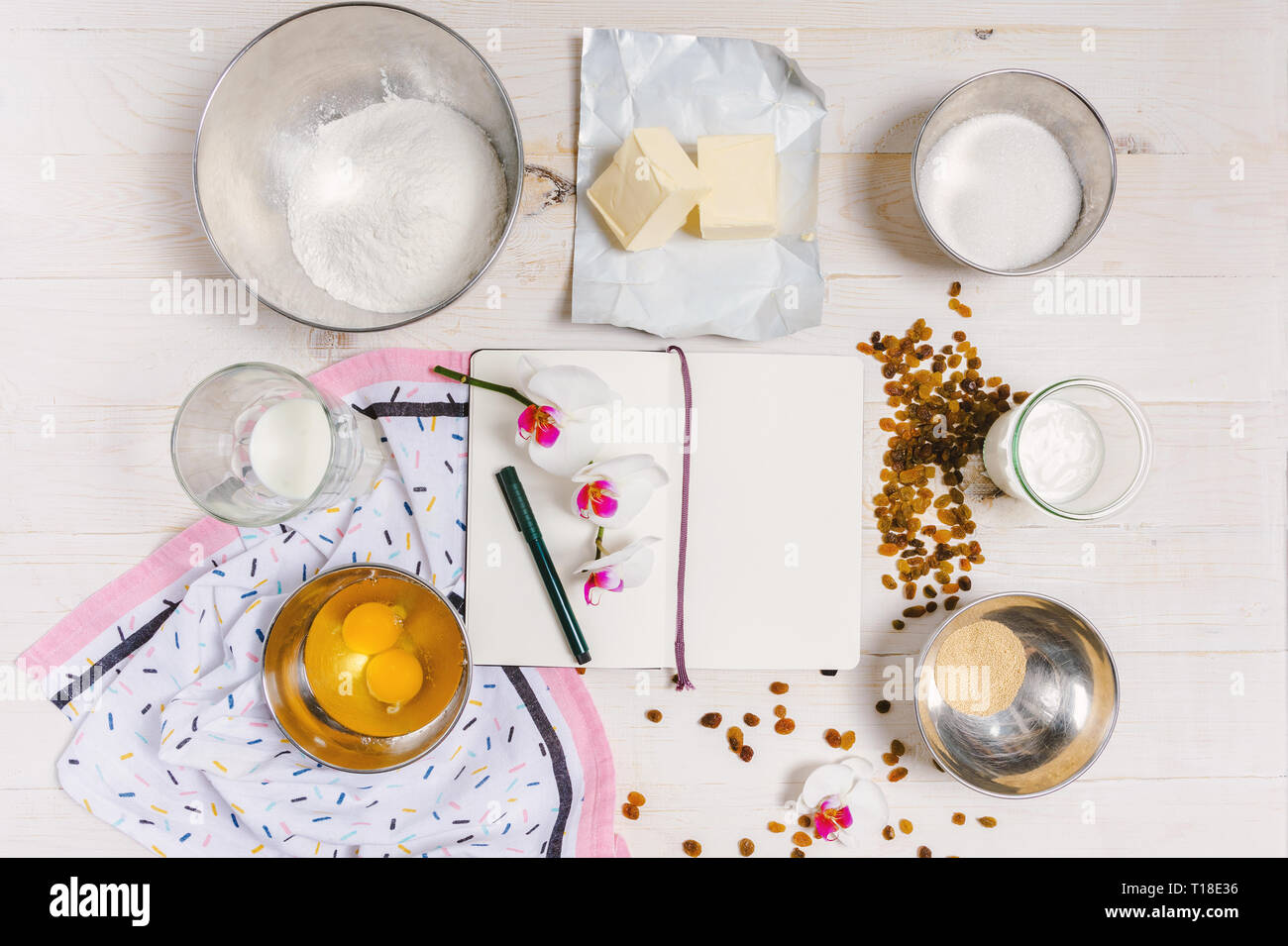 Ingredients for Easter Dough Stock Photo - Alamy