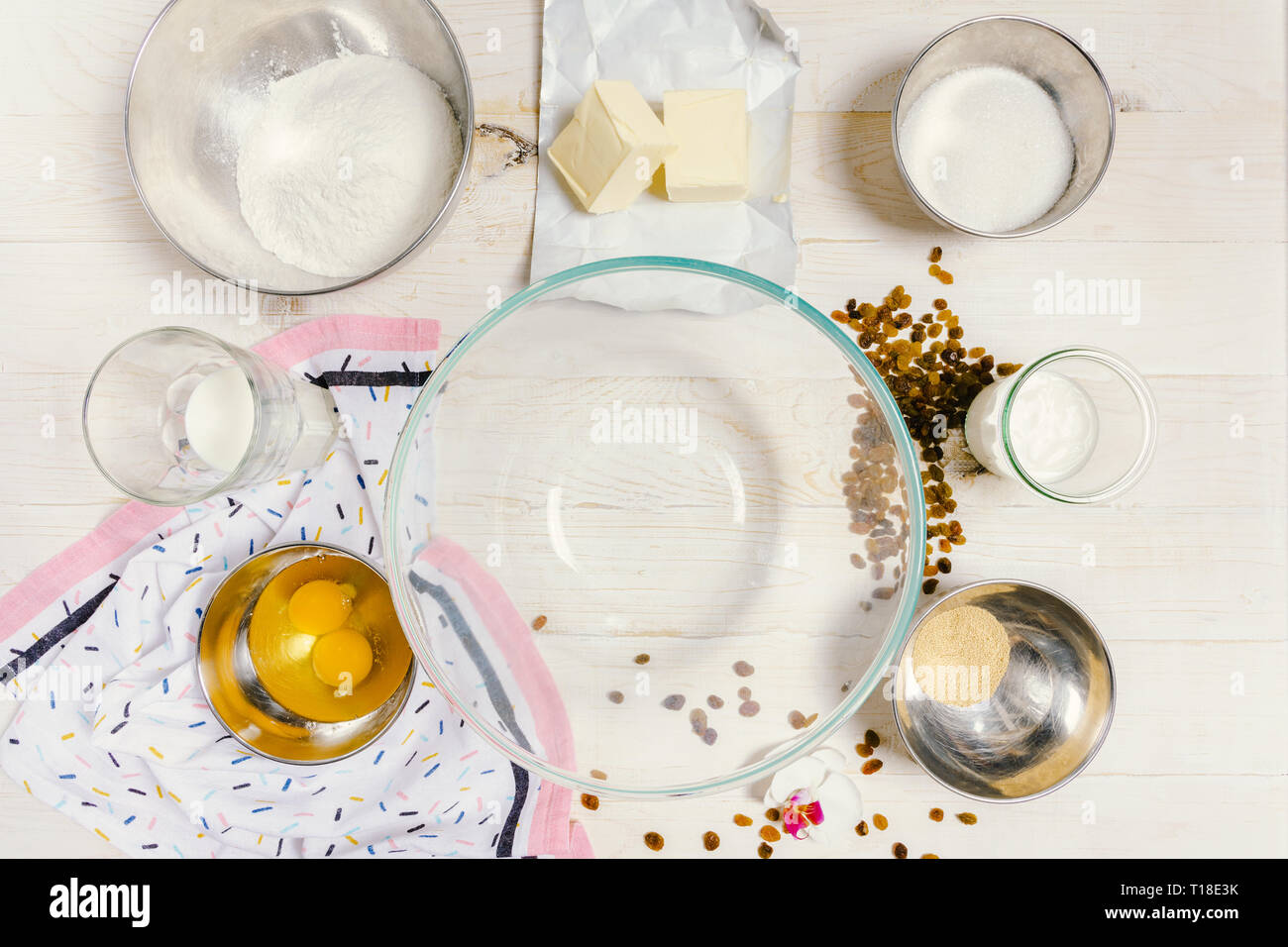 Ingredients for Easter Dough Stock Photo - Alamy