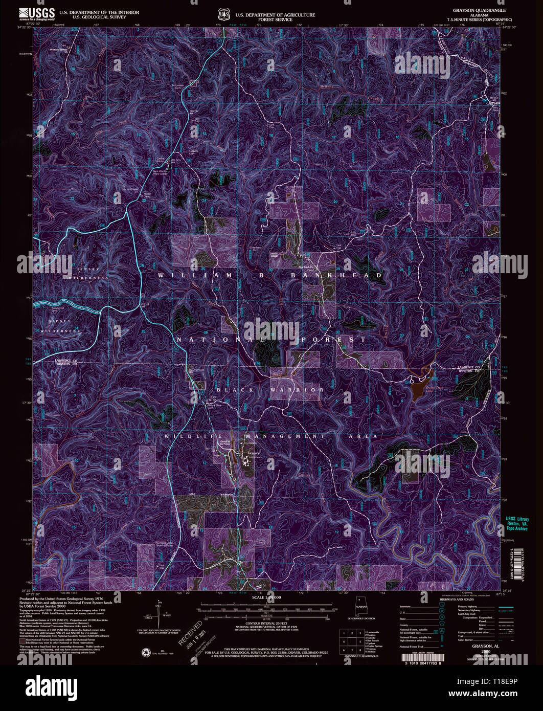 Map of grayson hi-res stock photography and images - Alamy