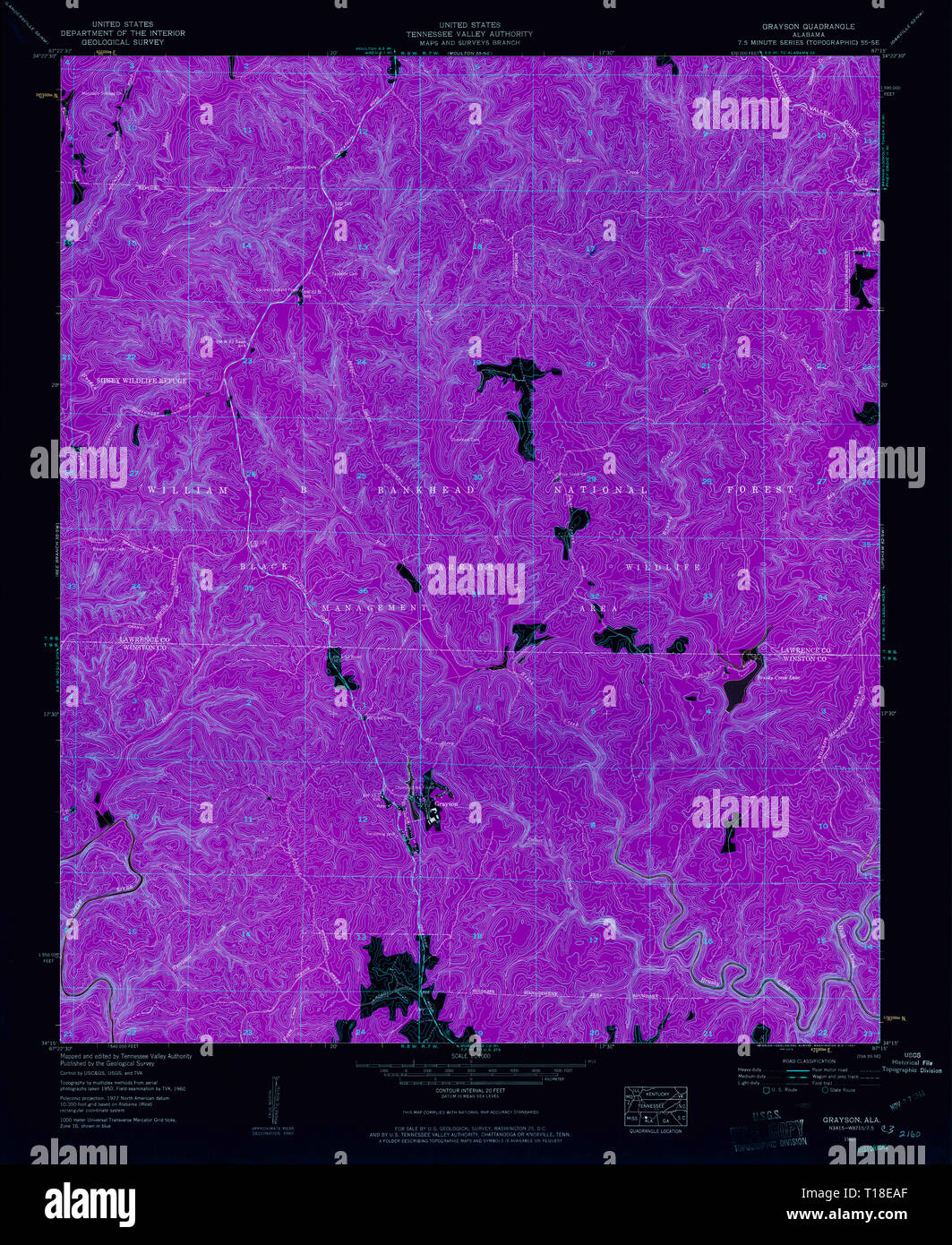 Map of grayson hi-res stock photography and images - Alamy