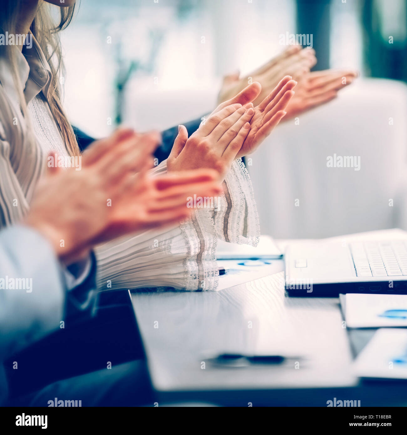 Applause clapping hands close up hi-res stock photography and images ...