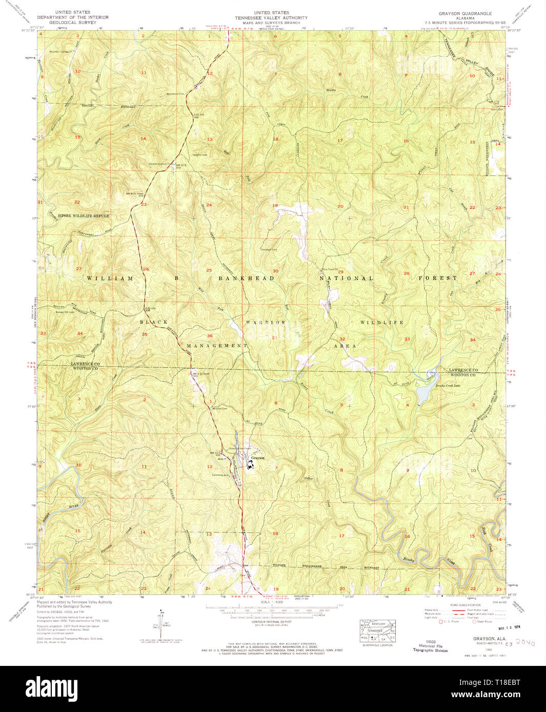 Grayson map hi-res stock photography and images - Alamy