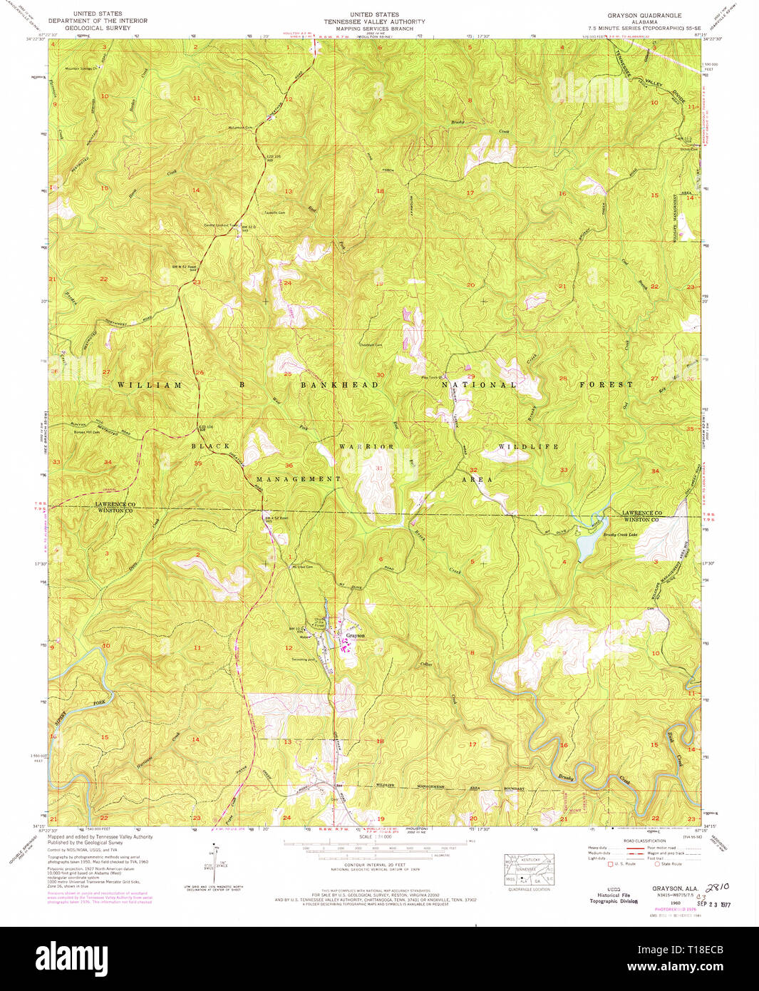 Map of grayson hi-res stock photography and images - Alamy