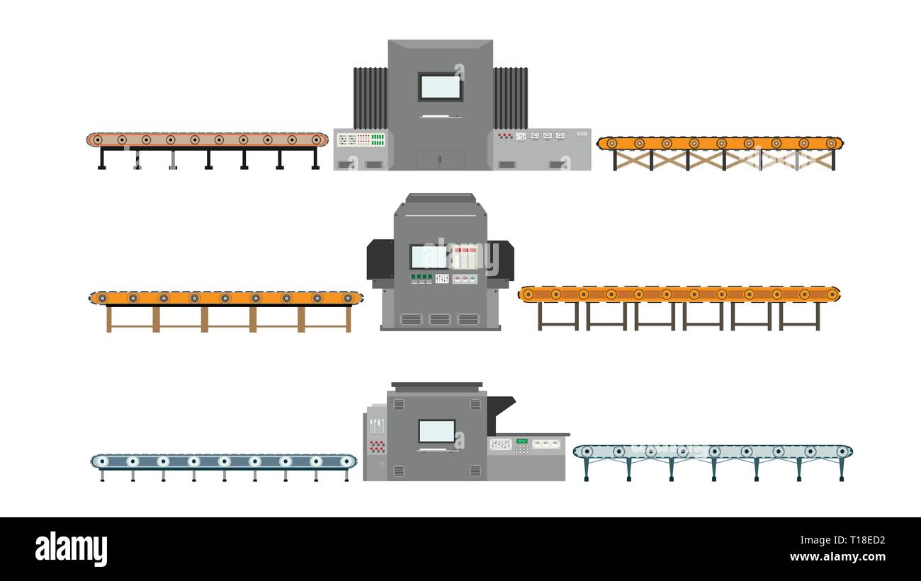 Conveyor vector vectors hi-res stock photography and images - Alamy