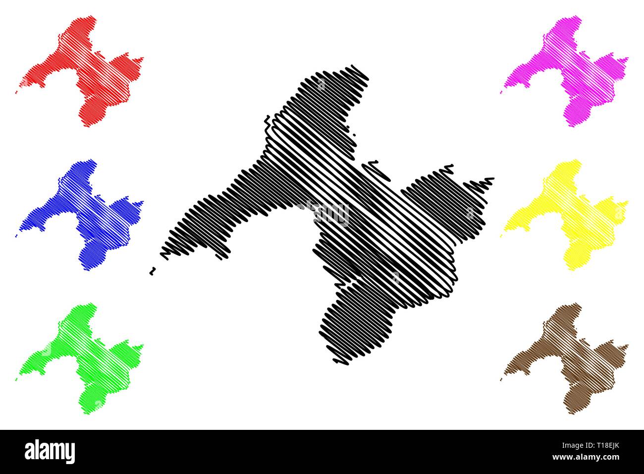 Gwynedd (United Kingdom, Wales, Cymru, Principal areas of Wales) map ...
