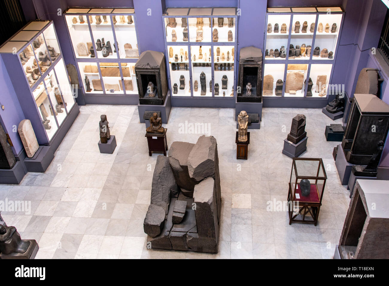 Cairo, Egypt, 25.05.2018: inside of the Museum of Egyptian Antiquities ...