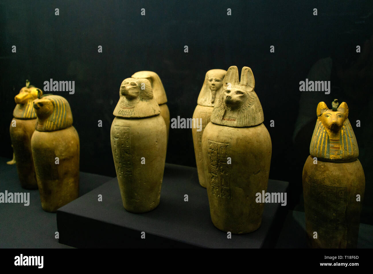Cairo, Egypt, 25.05.2018: inside of the Museum of Egyptian Antiquities ...