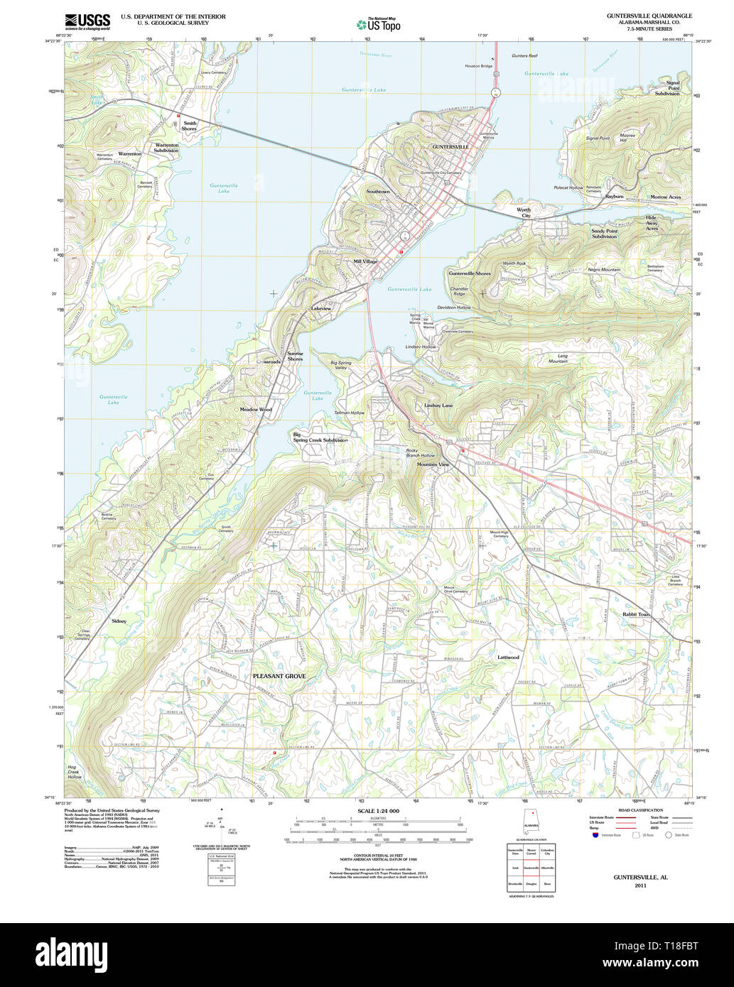 Map of guntersville hi-res stock photography and images - Alamy