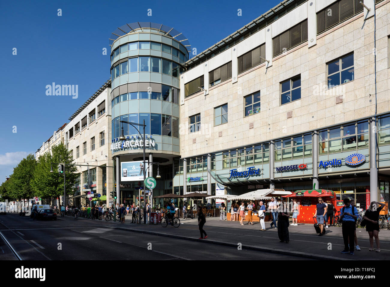 Berlin. Germany. Schönhauser Allee Arcaden shopping centre/mall ...