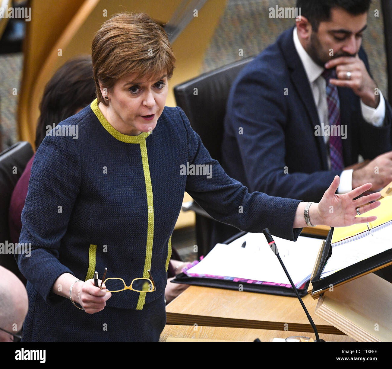Finance Secretary of Scotland Derek MacKay delivers the budget at ...