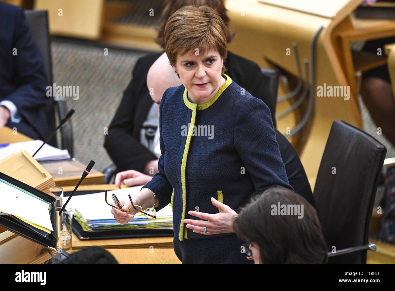Finance Secretary of Scotland Derek MacKay delivers the budget at ...