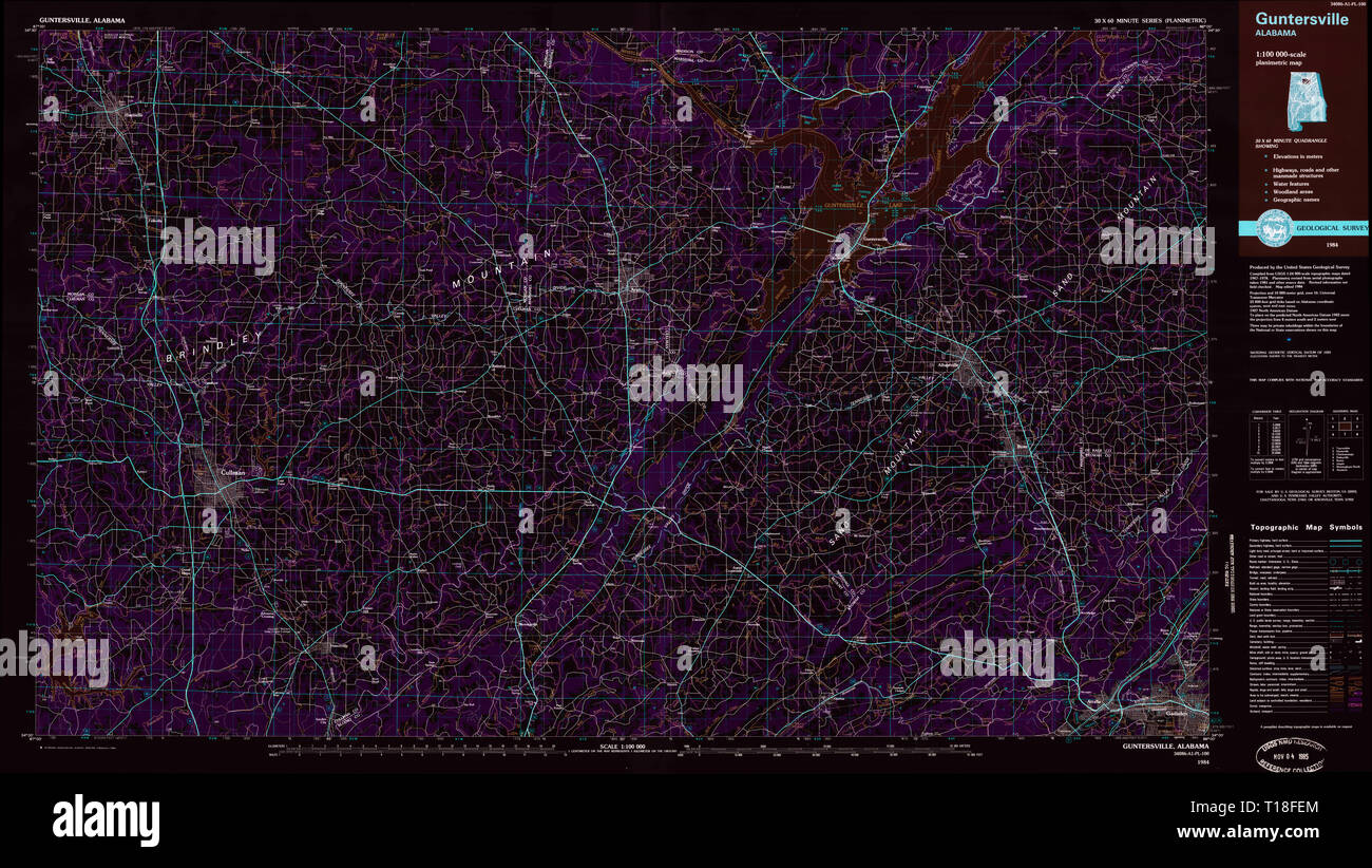 Map of guntersville hi-res stock photography and images - Alamy