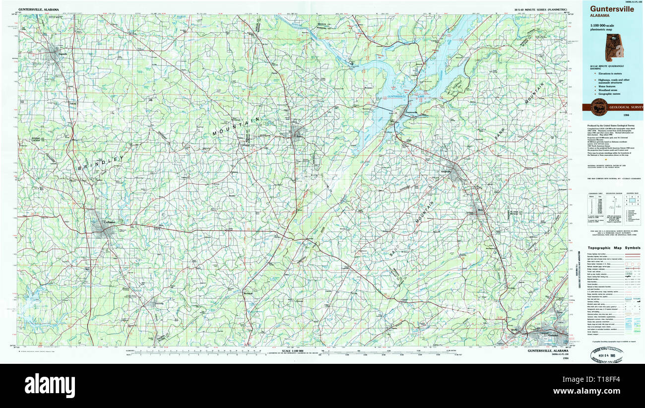 Guntersville alabama map hi-res stock photography and images - Alamy
