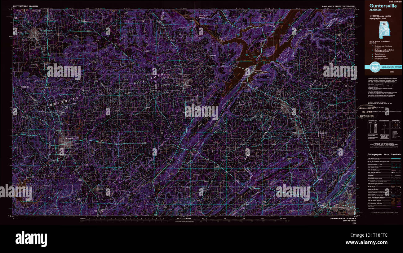 Map of guntersville hi-res stock photography and images - Alamy