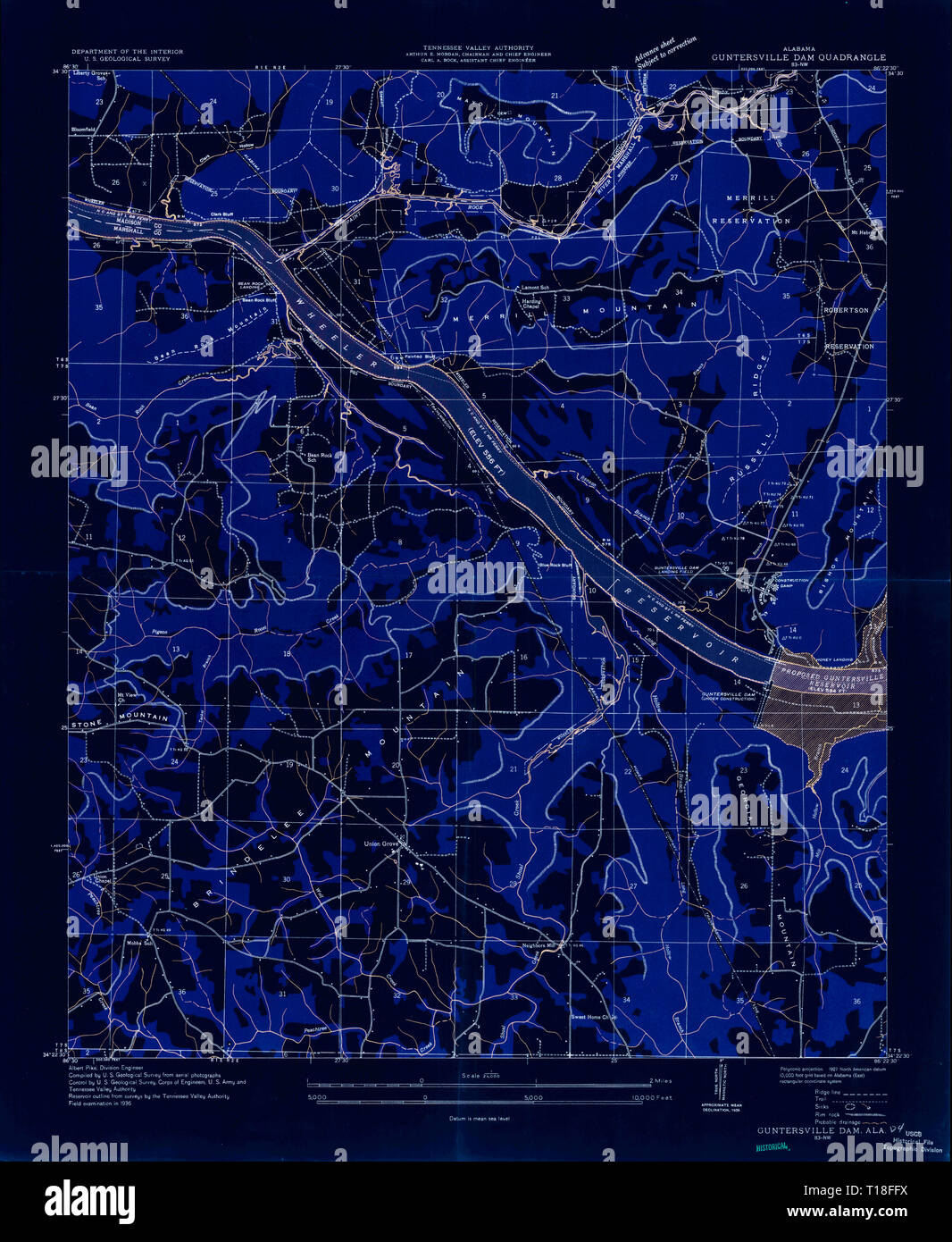 Map of guntersville hi-res stock photography and images - Alamy