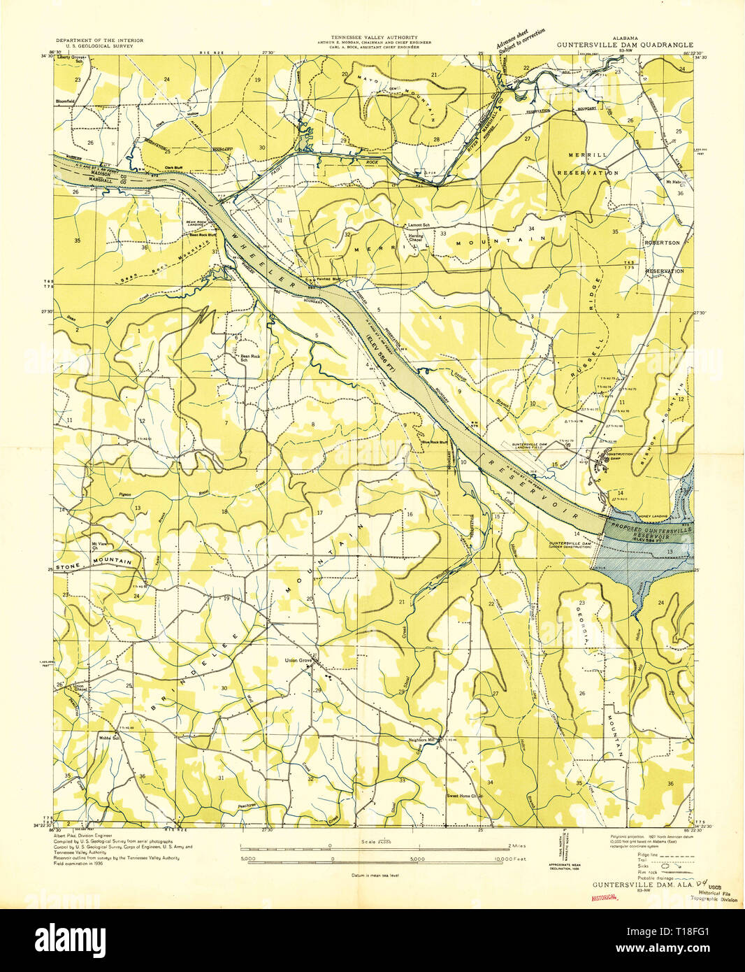 Map of guntersville hi-res stock photography and images - Alamy