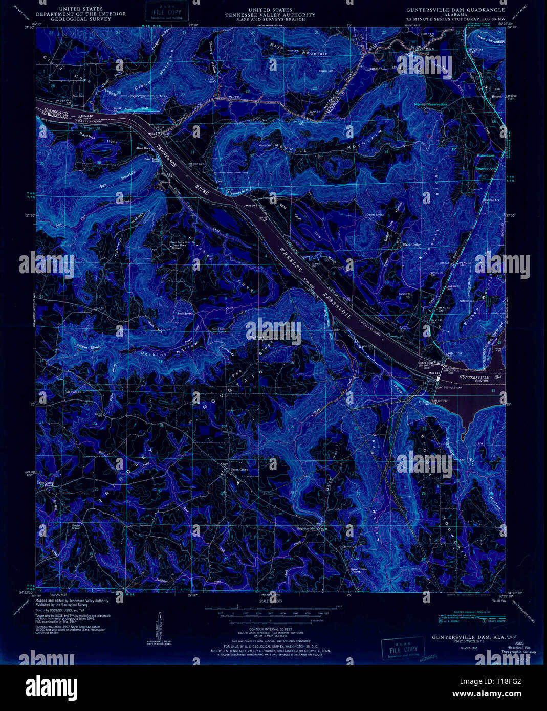 Map of guntersville hi-res stock photography and images - Alamy