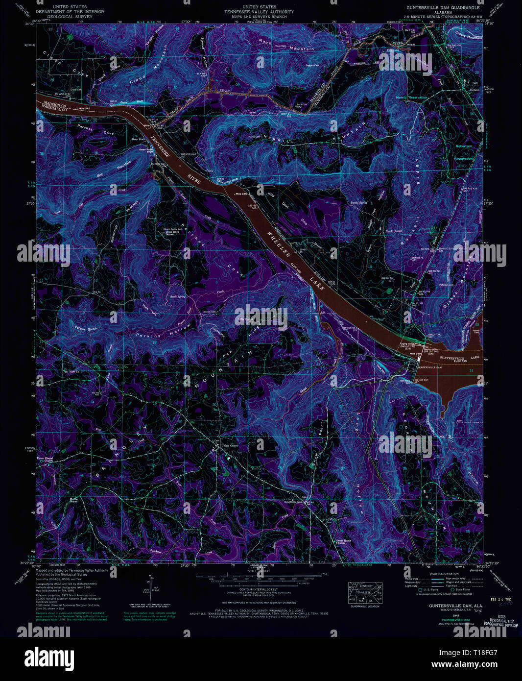 Map of guntersville hi-res stock photography and images - Alamy