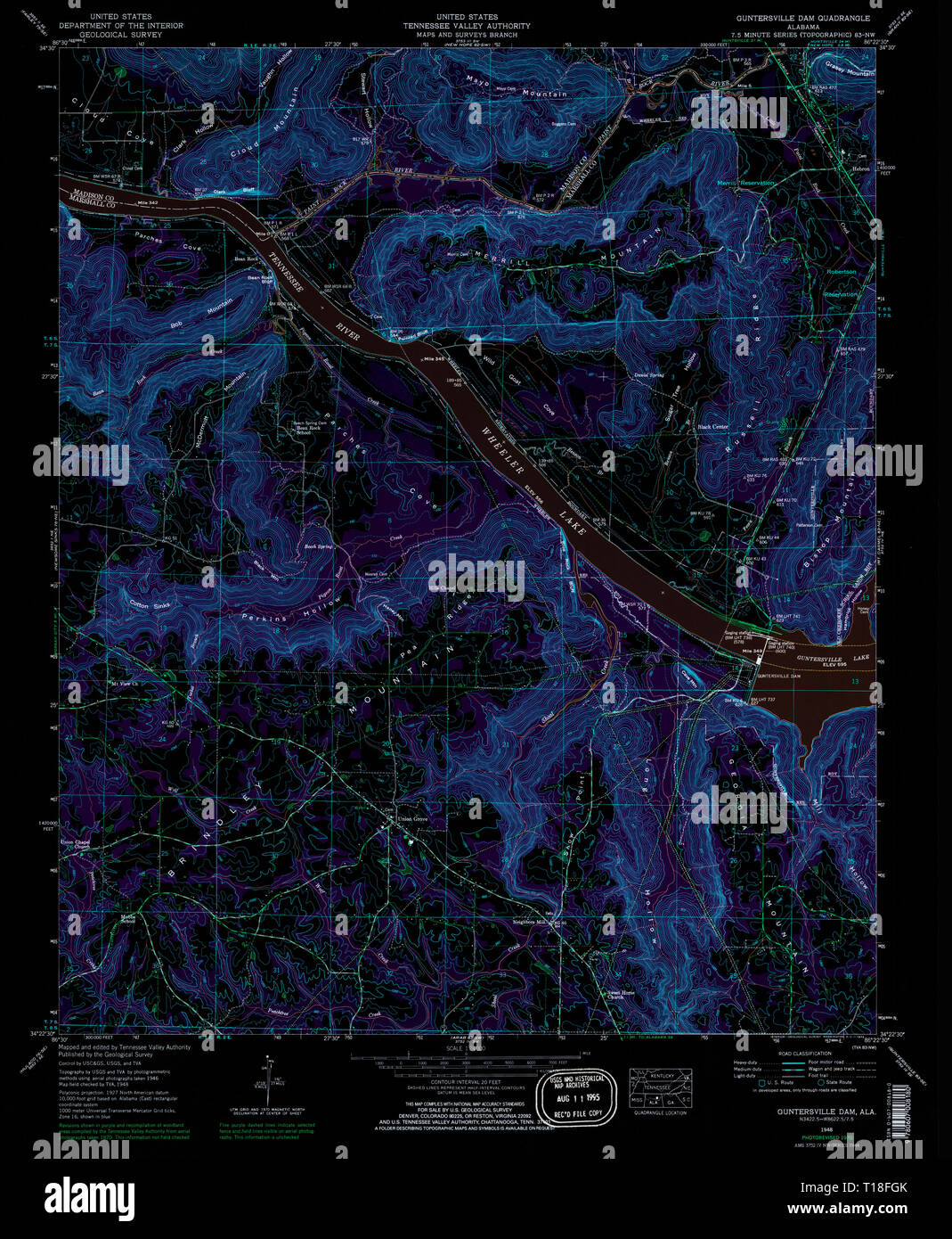 Map of guntersville hi-res stock photography and images - Alamy
